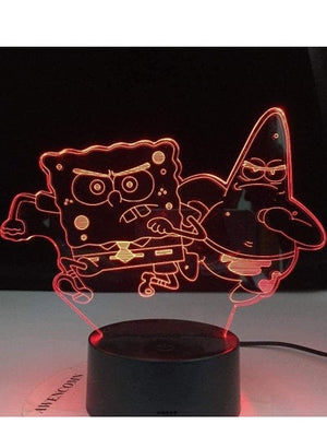 3D Illusion Lamp Led Night Light Cartoon Patrick Star Gift for Kids Ro