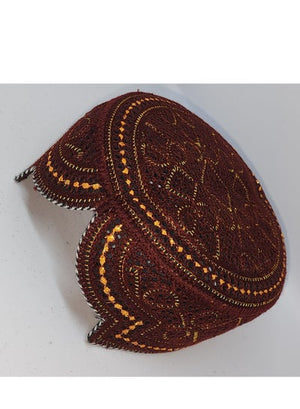 Traditional Sindhi Cap Topi is known as The Sindhi Kufi Handmade Woven