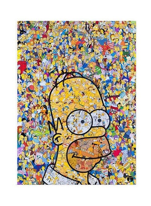 Simpsons Metal Plate Poster Multicolour 15 x 20cm